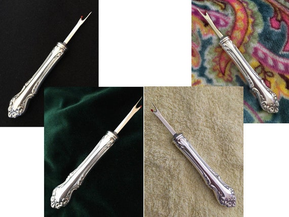 Double Blade Seam Ripper with Pink Elegance Handle Seam Rippers Sewing ...