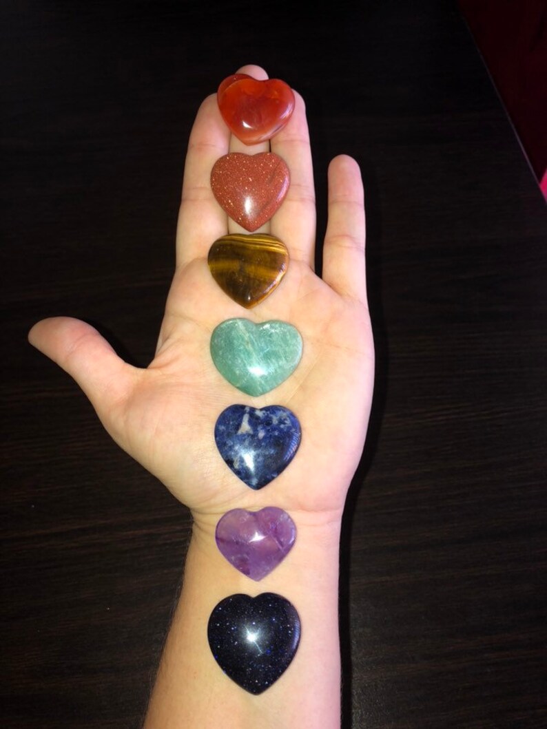 CHAKRA HEARTS Pocket Stone // Soothe // Rocks // Minerals | Etsy