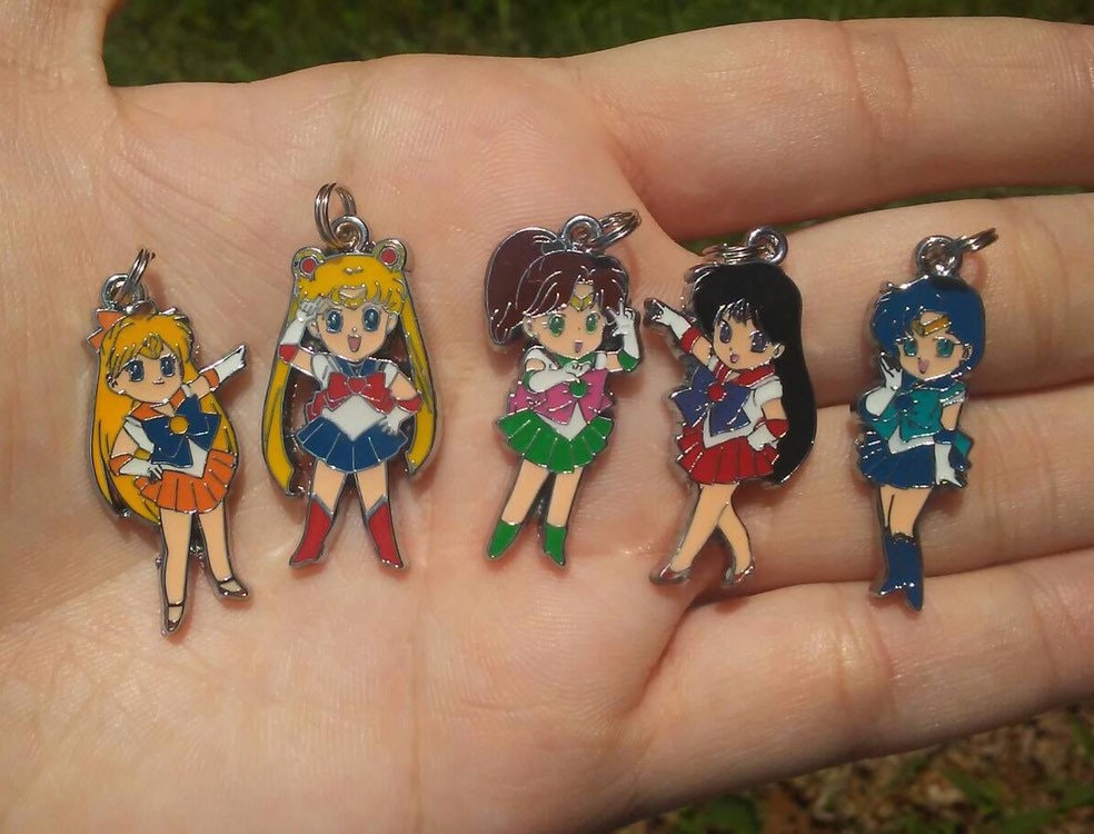 Sailor Moon Pendant Necklace. 5 Different Girls to Choose | Etsy