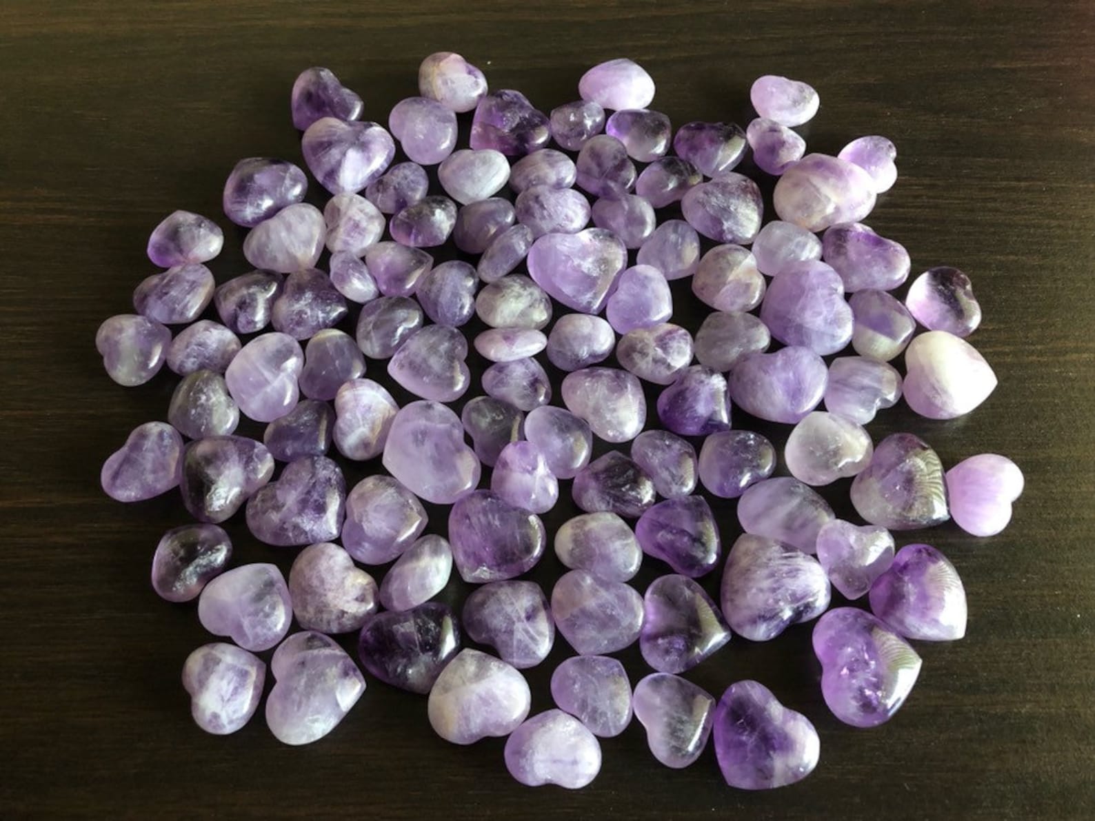 AMETHYST HEART Pocket Stone // Soothe // Rocks // Minerals - Etsy