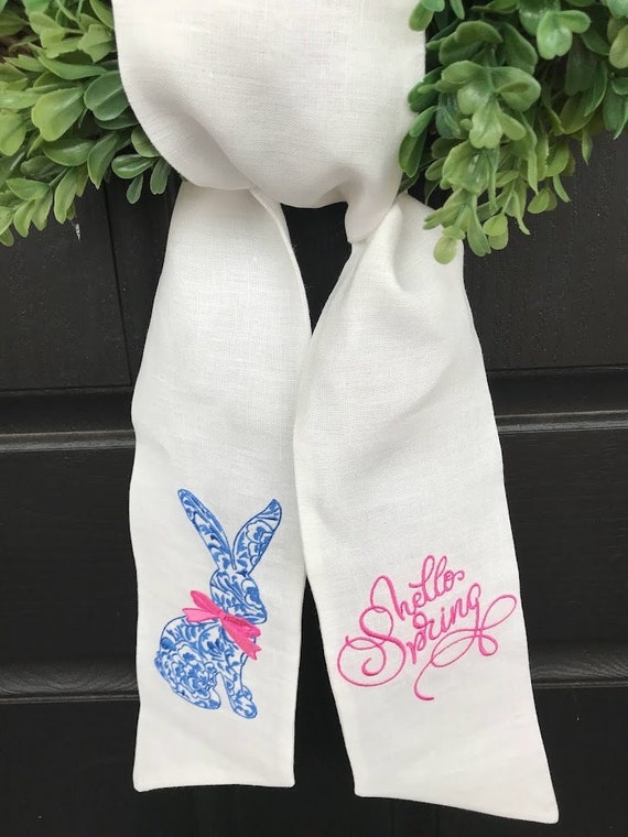 Spring Wreath Sash Easter Wreath Sash - Etsy
