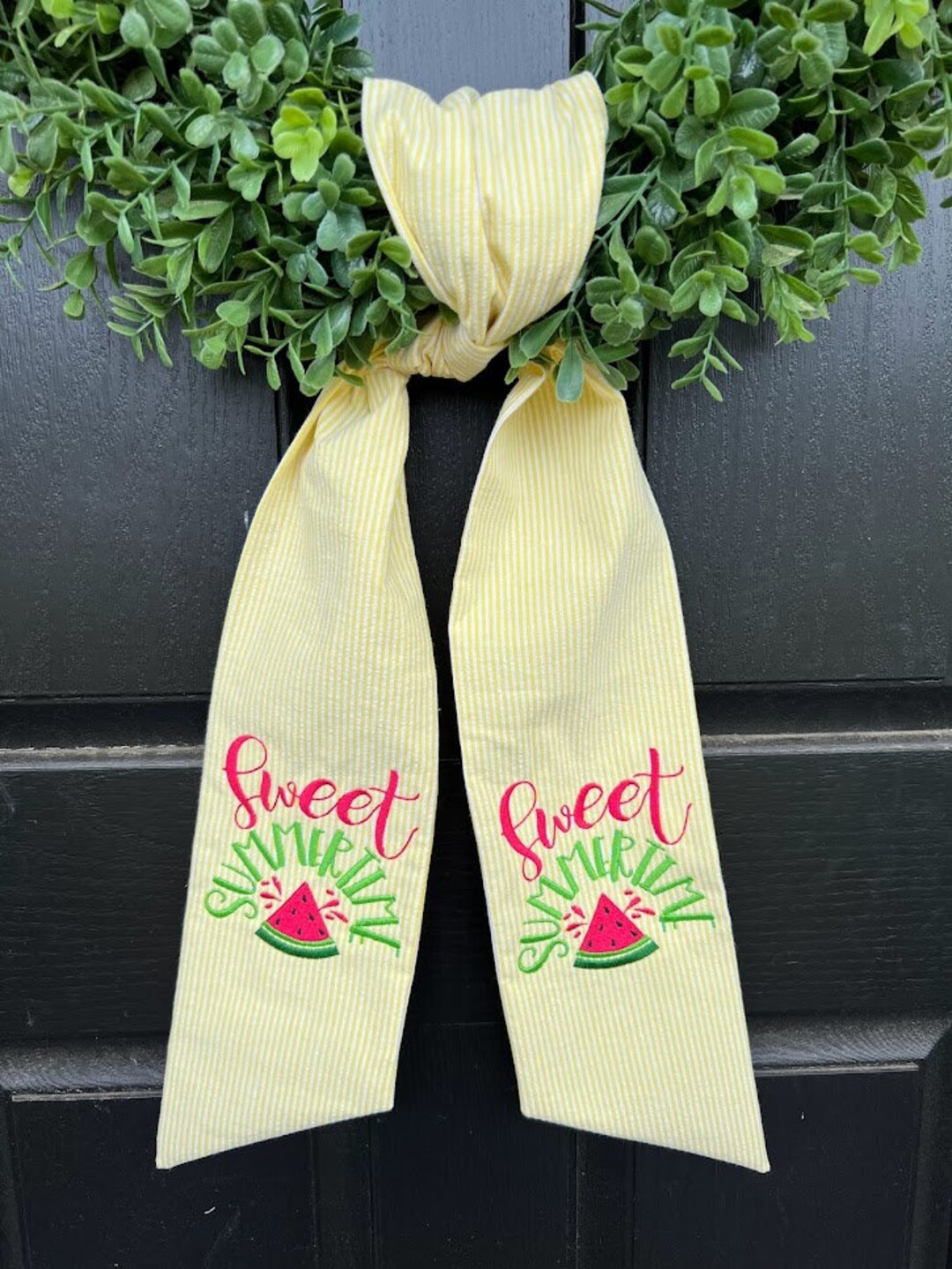 Summer Wreath Sash, Watermelon Wreath Sash, Personalized Wreath Sash - Etsy