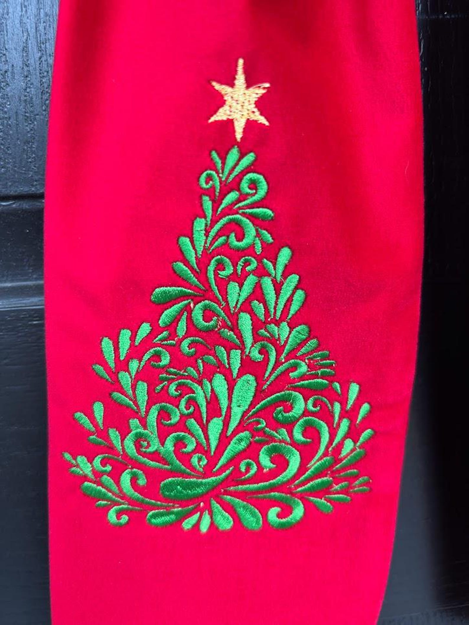 Christmas Tree Wreath Sash, Elegant Christmas Wreath Sash - Etsy