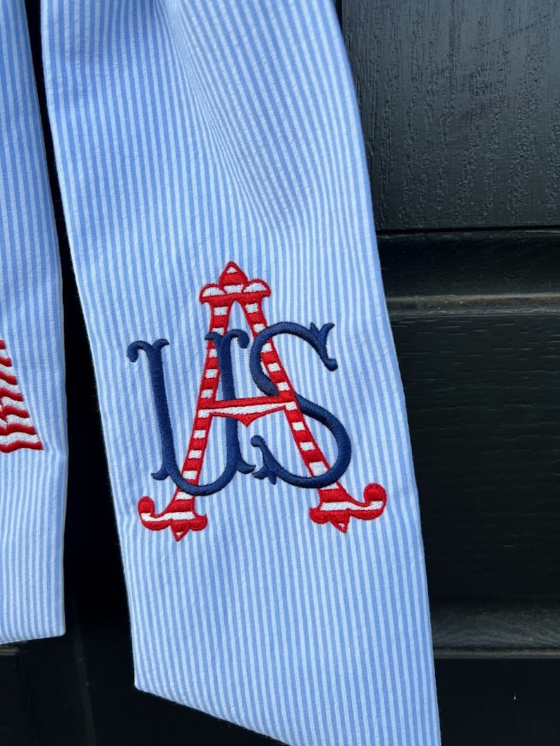 Patriotic Wreath Sash, Memorial Day Sash, 4th of July Wreath Sash - Etsy