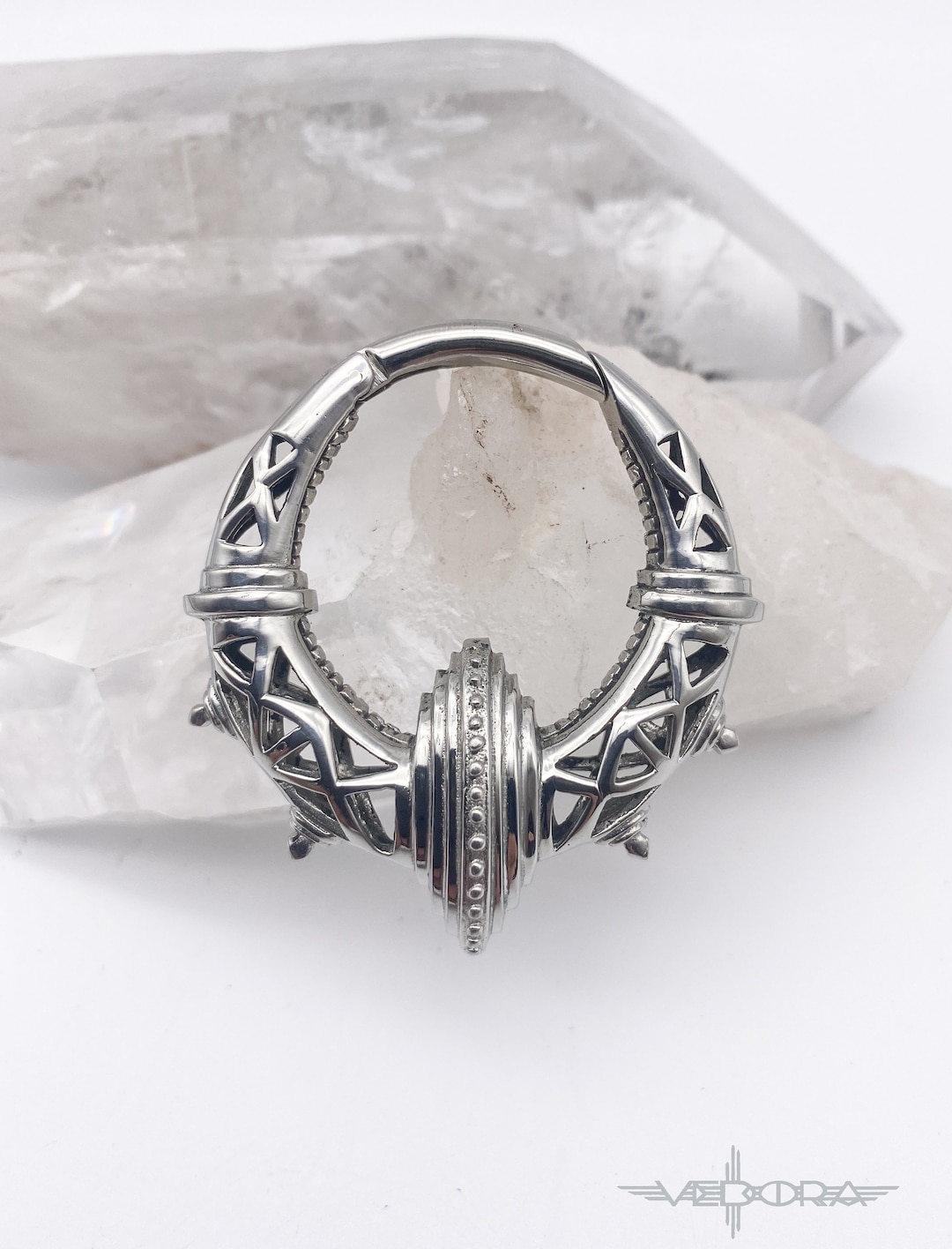 A Pair of 6 Gauge Silver Ear Weights, Silver Gauge Earrings, Silver Ear ...