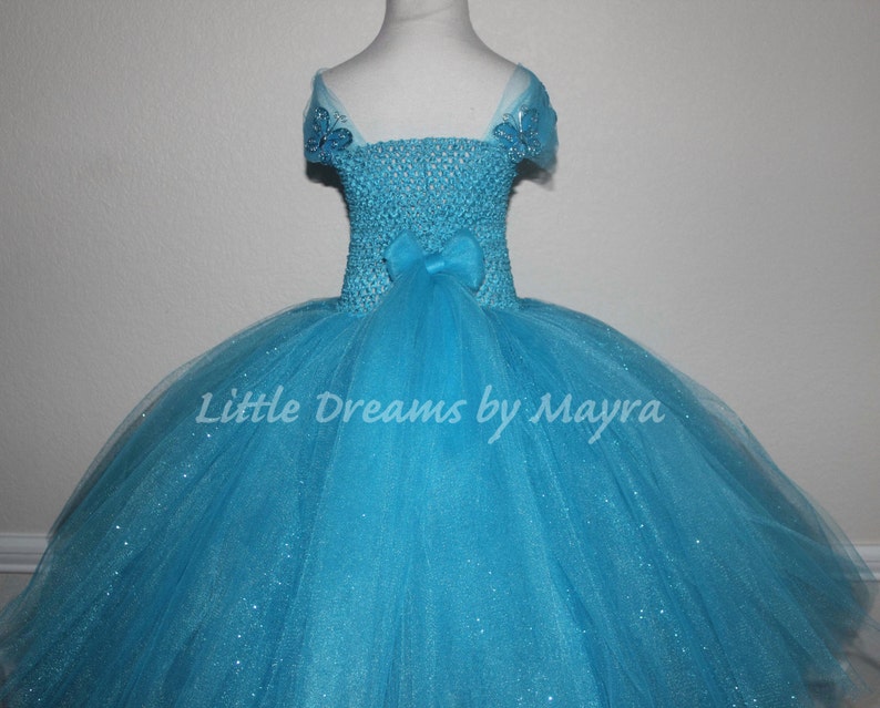 Turquoise Tutu Dress, Princess Inspired Tutu Dress Size Nb to 12years ...