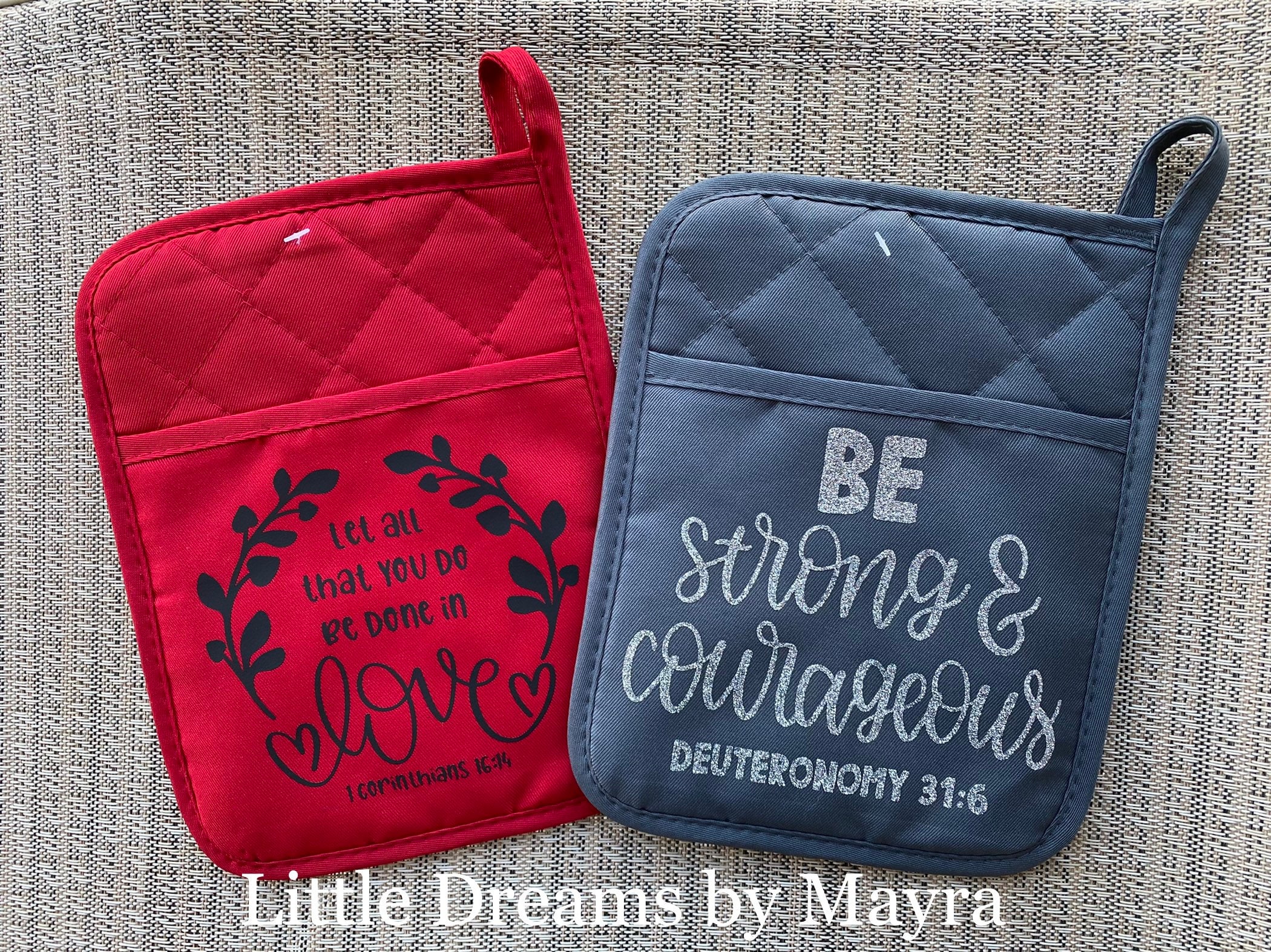 Pot Holder With Bible Verse, Personalized Potholder Kitchen Gift, House ...