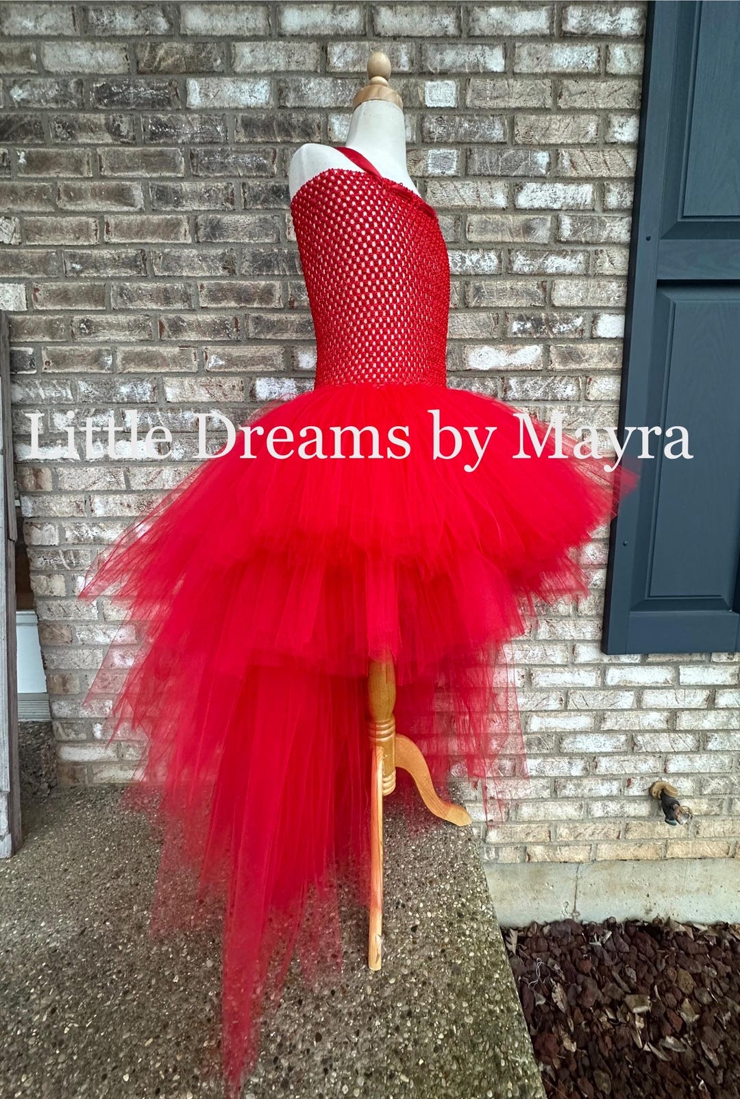 Red High Low Tutu Dress, Girl Firefighter Tutu Dress, Valentine Day ...