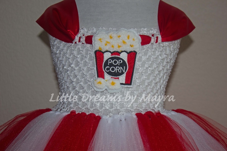 Popcorn Inspired Tutu Dress Carnival Birthday Party Costume | Etsy