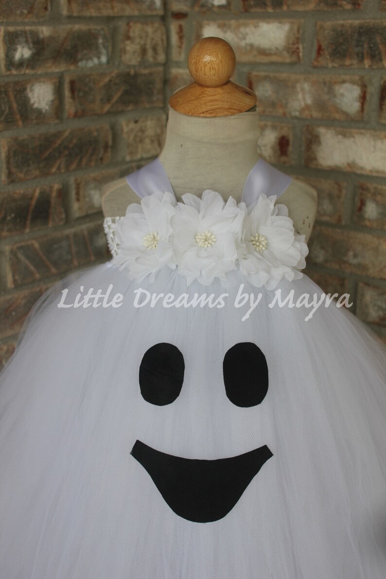 Ghost Tutu Dress and Matching Hairpiece Cute Ghost Halloween | Etsy