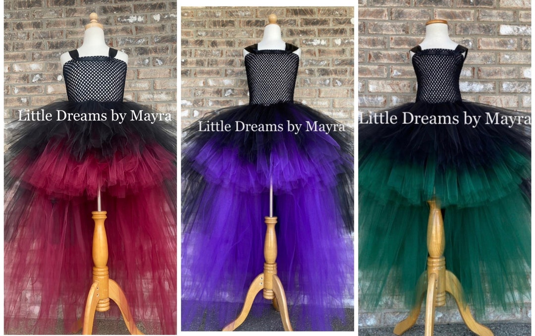 High Low Tutu Dress Your Choice of Color, Witch Tutu Dress, Halloween ...