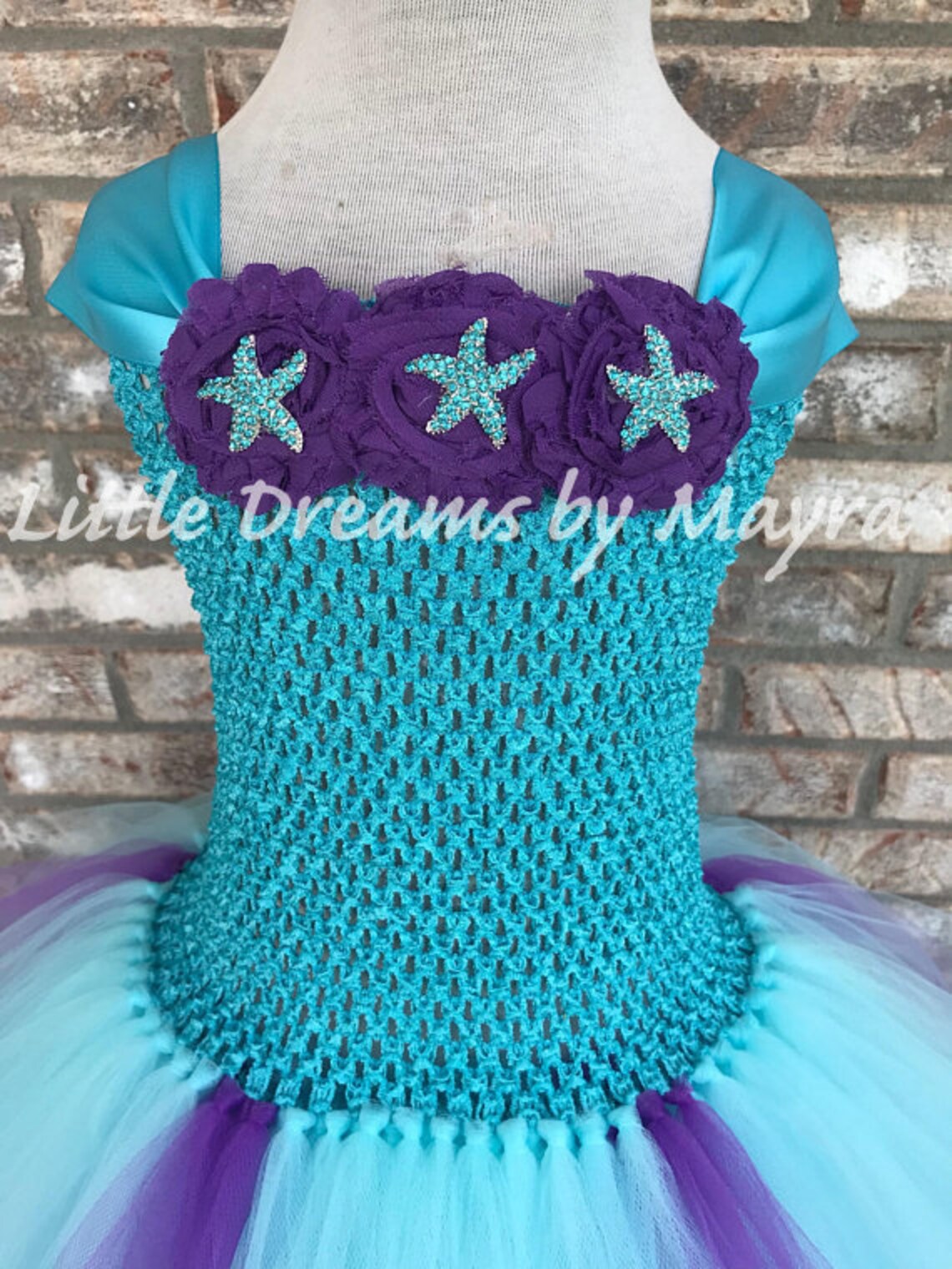 Under the Sea Inspired Tutu Dress Purple and Turquoise - Etsy
