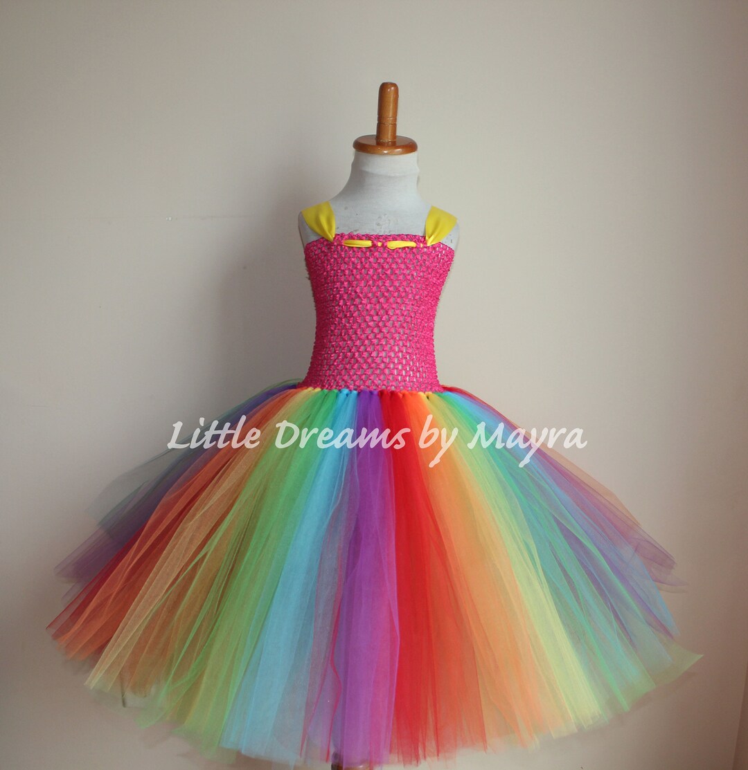 Plain Rainbow Tutu Dress, Any Color Tutu Dress, Pink Princess Tutu ...