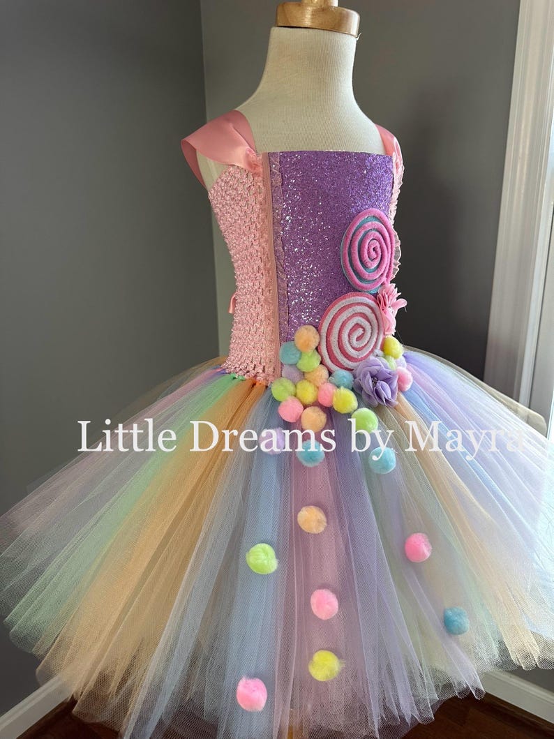 Pastel Candyland Tutu Dress, Candy Machine Tutu Dress, Lollipop Tutu ...