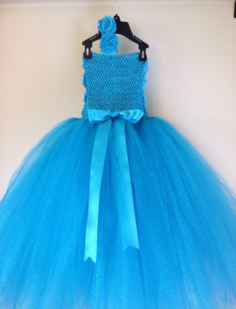 Turquoise Flower Girl Dress Turquoise Tutu Dress Pageant - Etsy