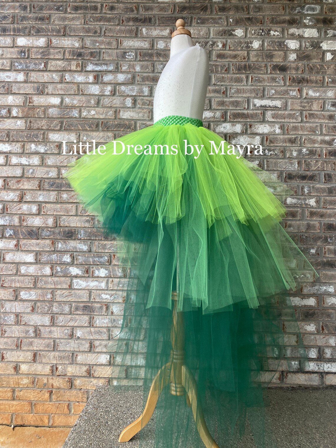 High Low Tutu Skirt, Green Tutu Skirt, Toddler Tutu, Girl Tutu, St ...