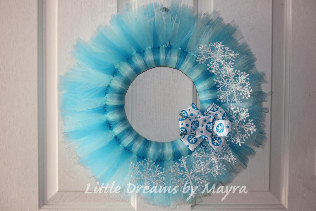 Frozen Wreath, Winterland Wreath, Winterland Party Decorations, Frozen ...