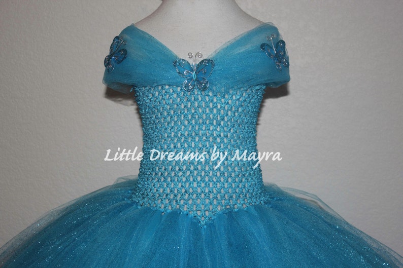 Turquoise Tutu Dress, Princess Inspired Tutu Dress Size Nb to 12years ...