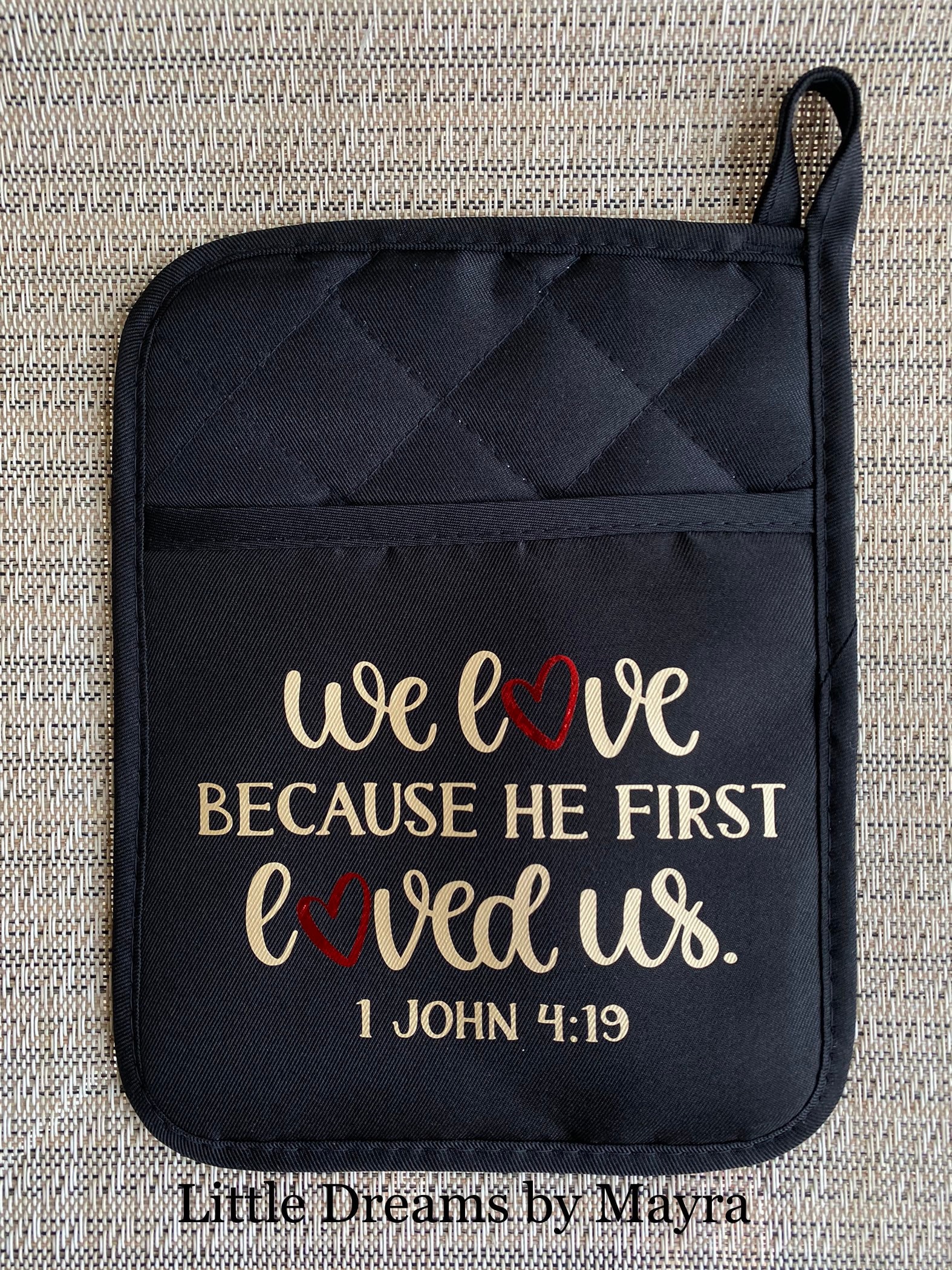 Pot Holder With Bible Verse Personalized Potholder Kitchen | Etsy