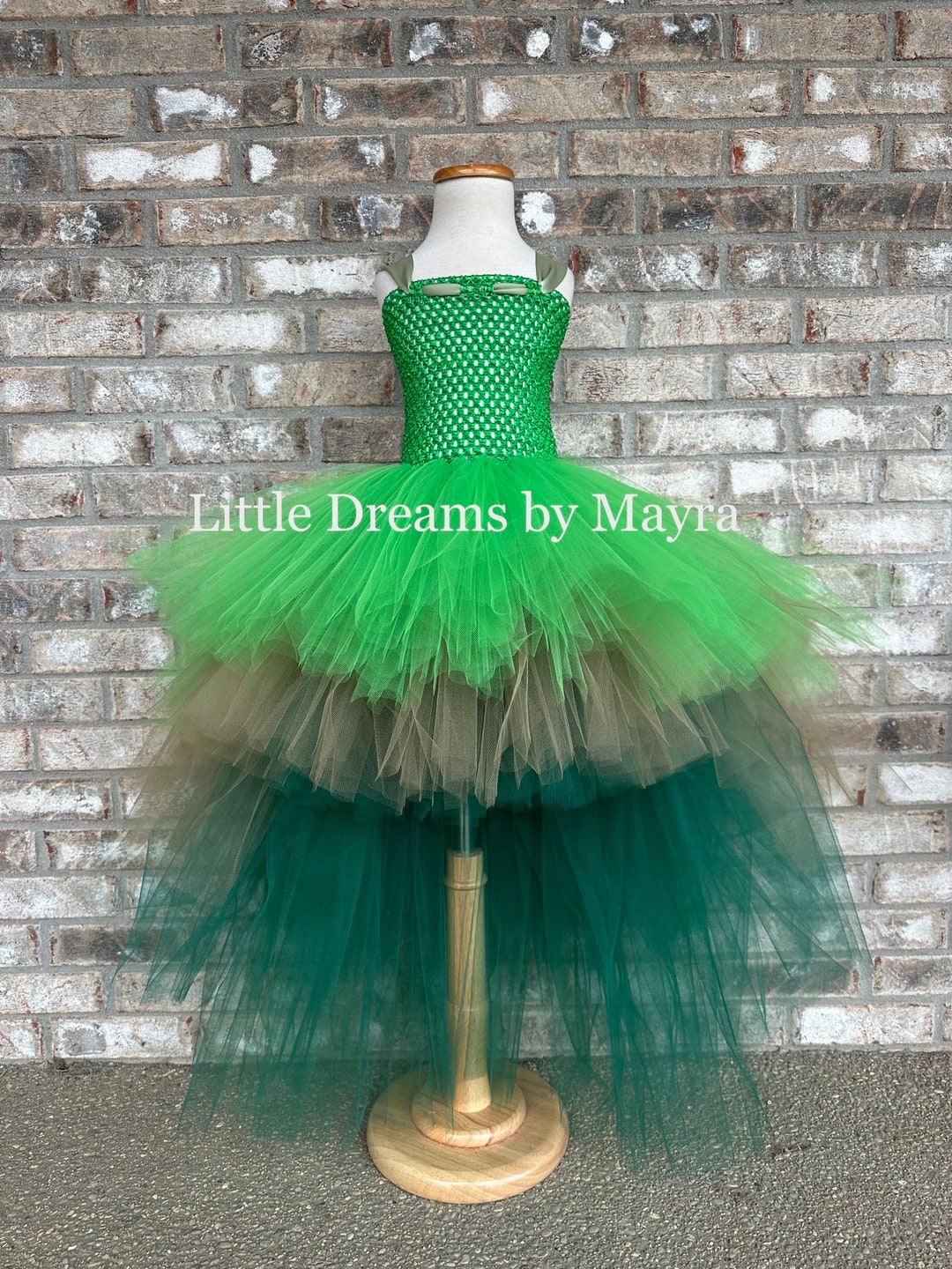 High Low Tutu Dress Your Choice of Color, Jungle Tutu Dress, Earthy ...