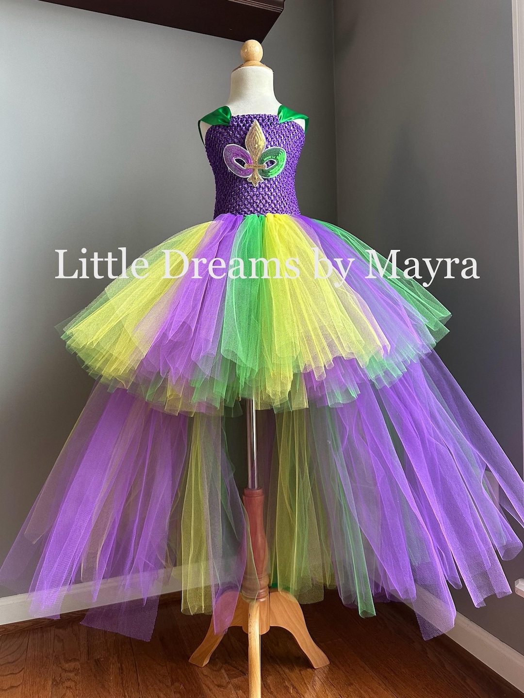 High Low Tutu Dress Your Choice of Color, Mardi Gras Tutu Dress, Baby ...