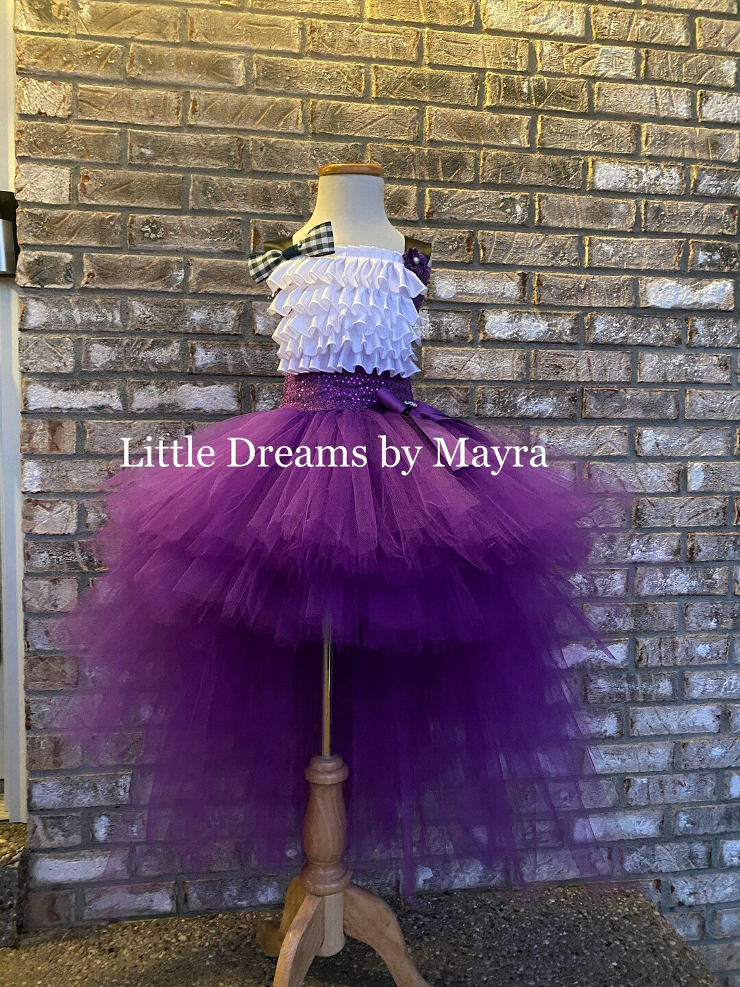 Prince Inspired Tutu Dress, High Low King Tutu Dress, Purple High Low ...