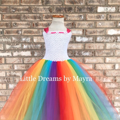 Rainbow Color Tutu Dress Birthday Party Photo Girl Baby Shower - Etsy