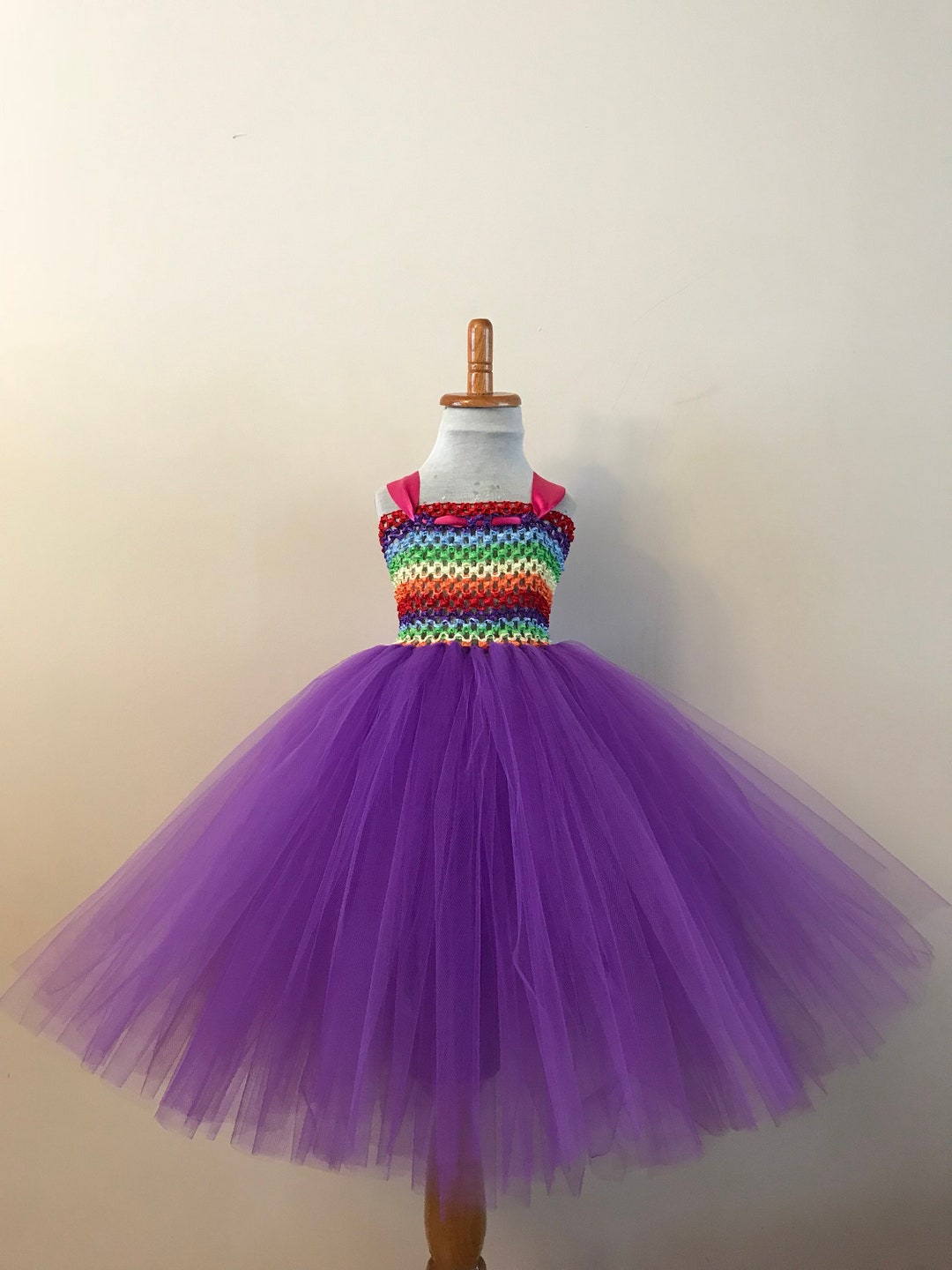 Rainbow Tutu Dress, Rainbow Birthday Tutu Outfit, Any Color Tutu Dress ...