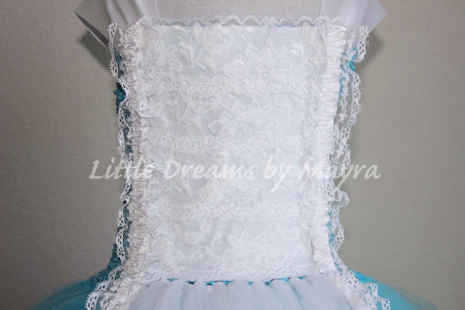 White and Turquoise Inspired Tutu Dress Halloween Tutu Dress - Etsy