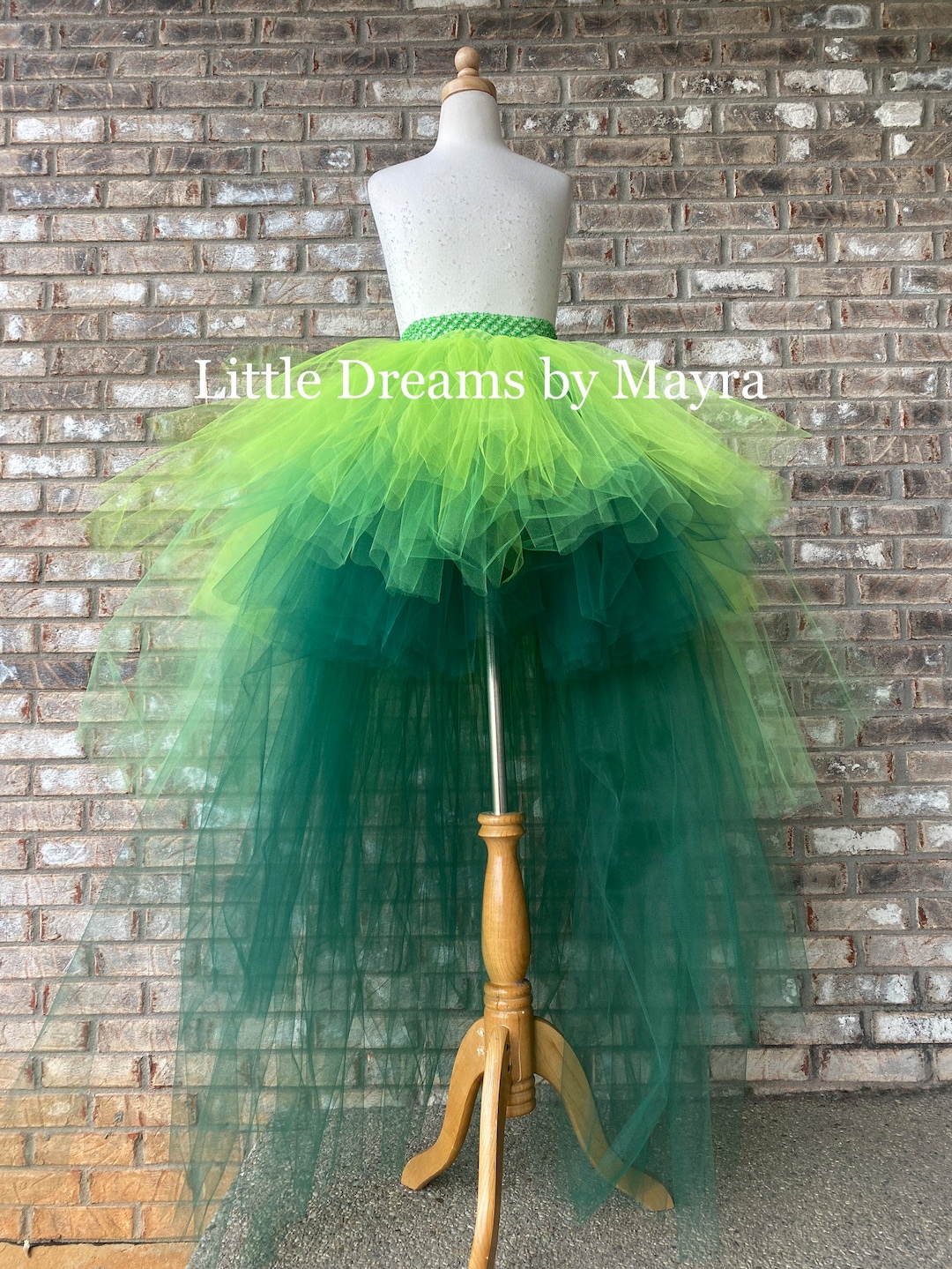 High Low Tutu Skirt, Green Tutu Skirt, Toddler Tutu, Girl Tutu, St ...