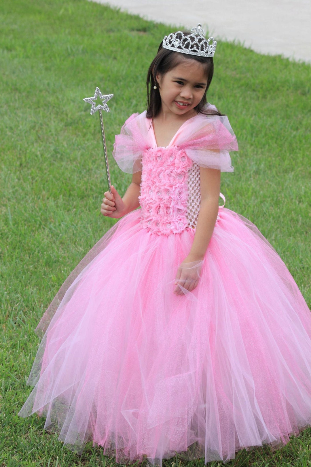 Pink Princess Inspired Tutu Dress Tiara and Wand Included - Etsy