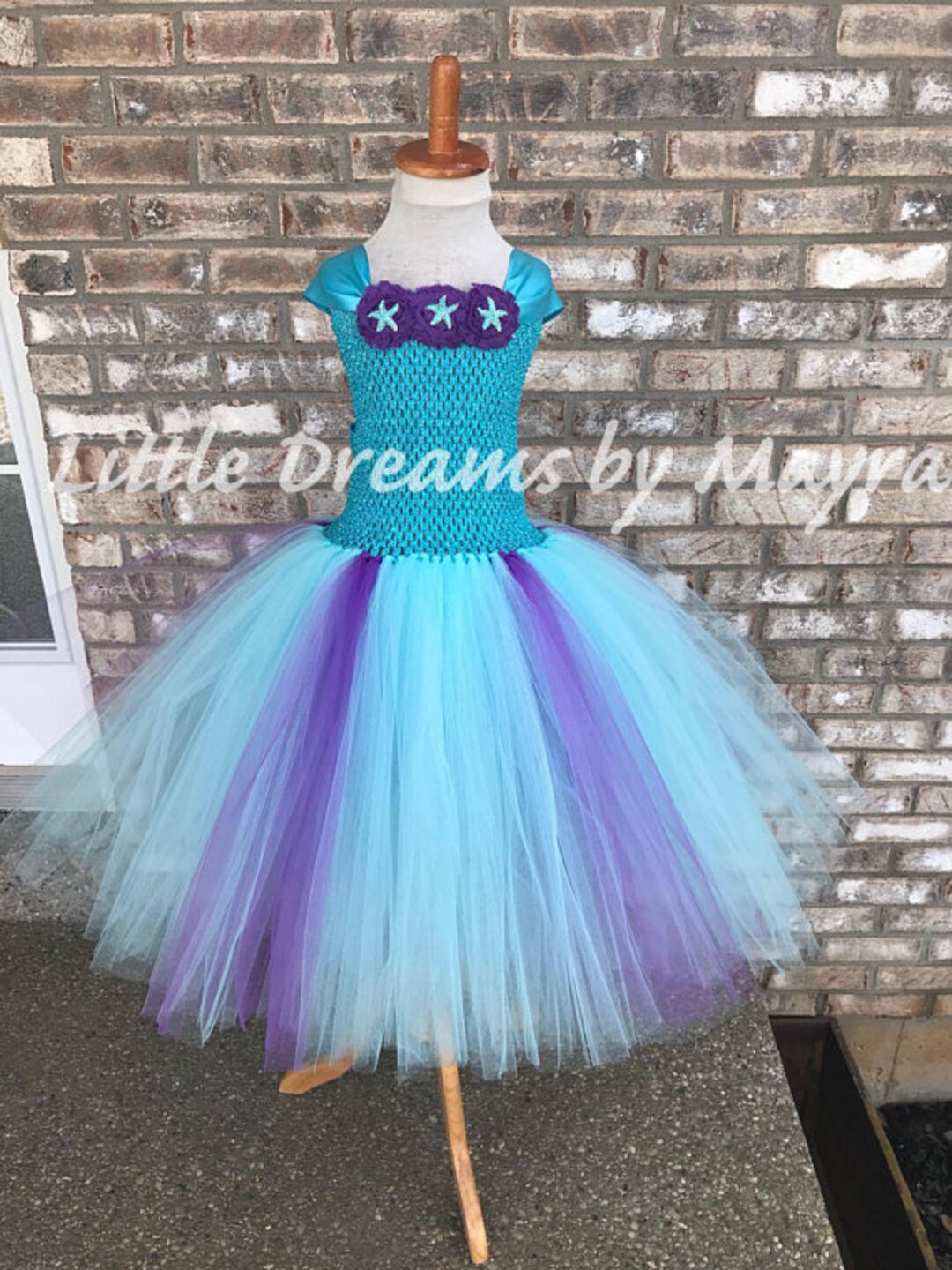 Under the Sea Inspired Tutu Dress, Purple and Turquoise Mermaid ...
