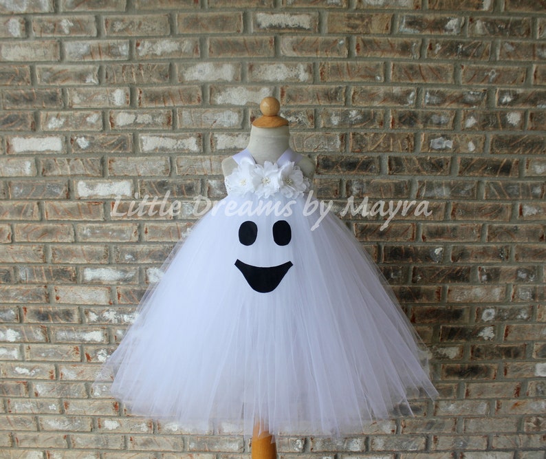 Ghost Tutu Dress and Matching Hairpiece Cute Ghost Halloween - Etsy