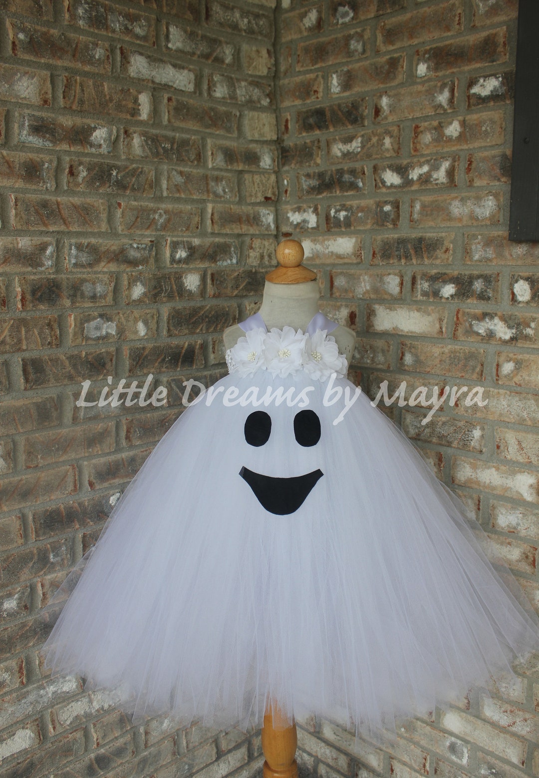 Ghost Tutu Dress and Matching Hairpiece, Cute Ghost Halloween Costume ...