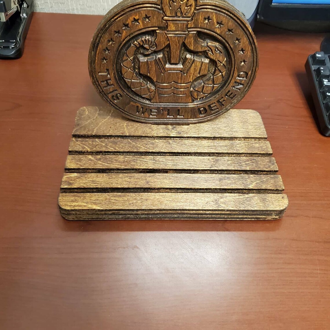 Custom Wooden Challenge Coin Holder - Etsy
