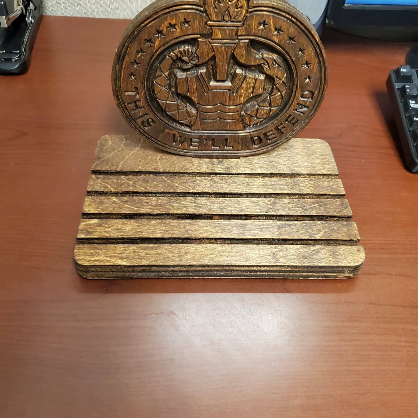 Custom Challenge Coin Holder — Sawdust and Circuits, LLC