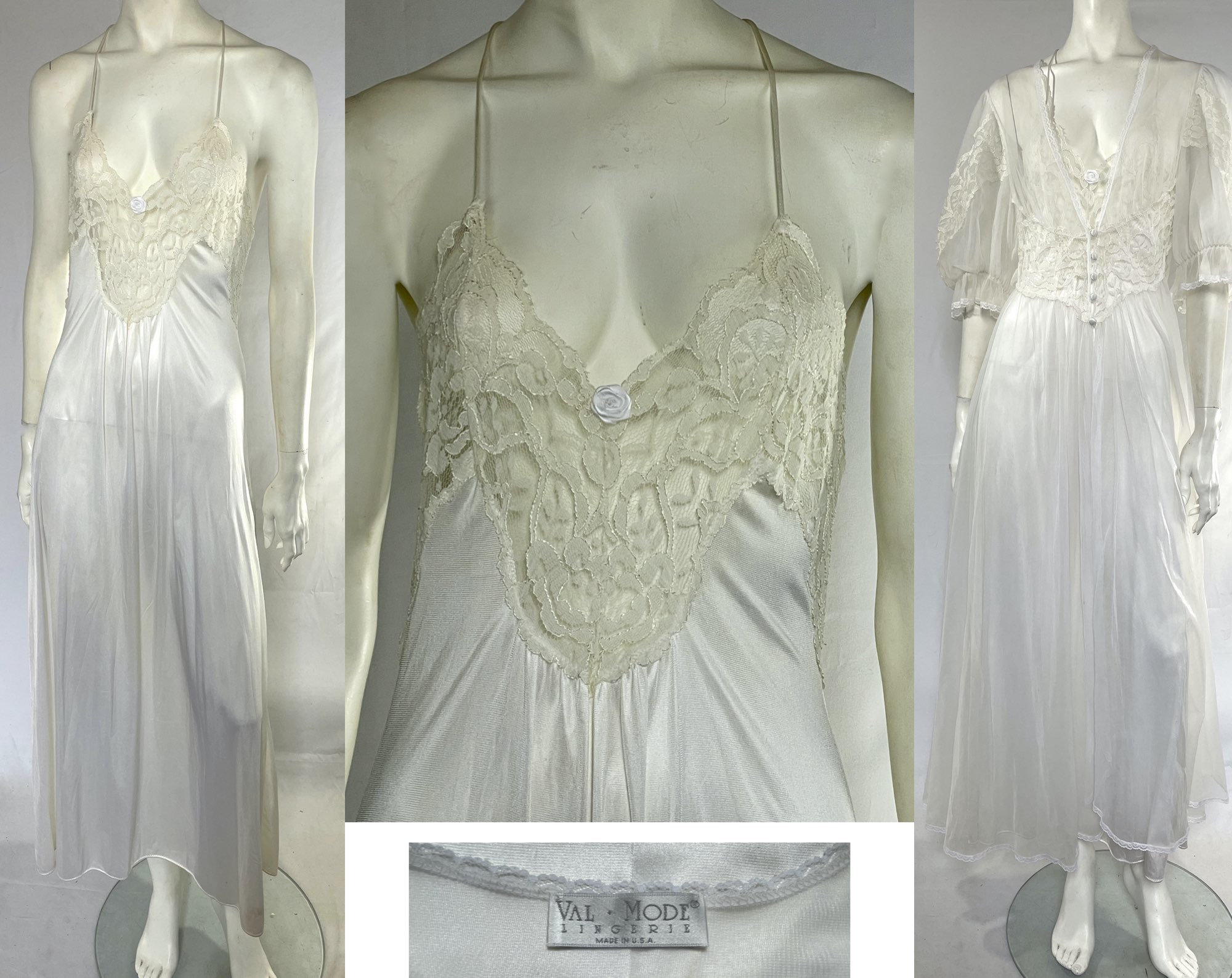 Vintage, Romantic, Luxurious Negligee and Robe – a Traditional Like-new ...