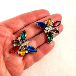 Vintage Rhinestone Hat Pin, Multi Colored Rhinestone Stick Pin for ...