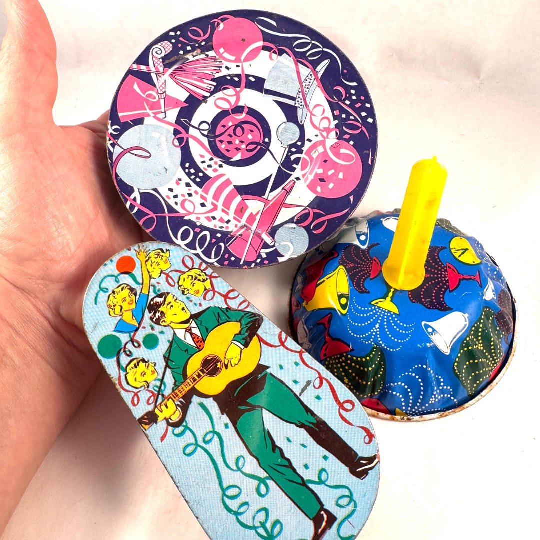 Vintage Tin Noise Makers, New Year's Eve Celebration Noise Makers ...