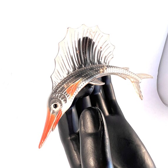 1940s Lucite Marlin Fish Brooch, Vintage Molded Sailf… - Gem