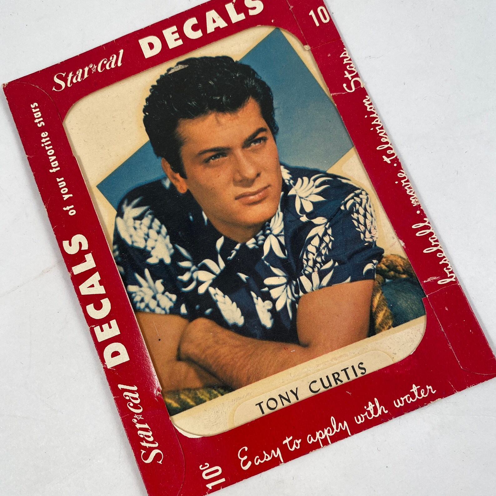 Vintage Tony Curtis Star Cal DECAL Paper Decal Easy to Apply - Etsy
