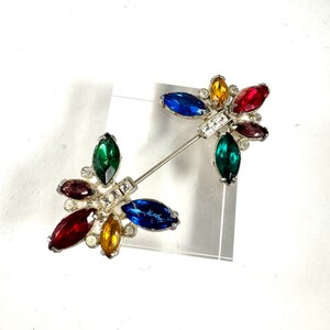 Vintage Rhinestone Hat Pin, Multi Colored Rhinestone Stick Pin for ...