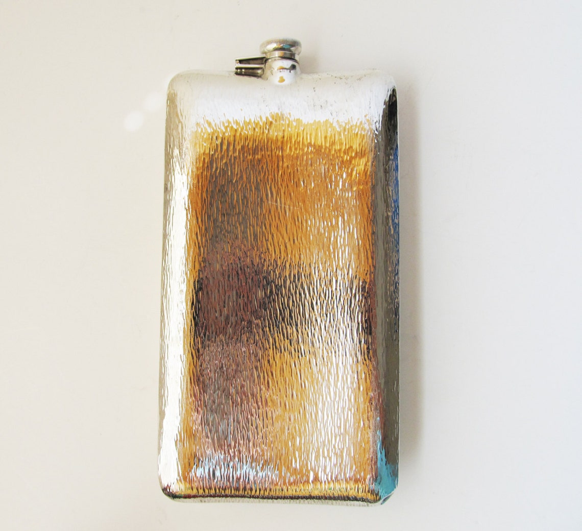 Solid Silver Flask - Etsy