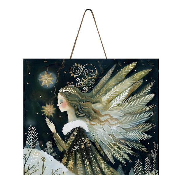 Folk Art Angel - Etsy