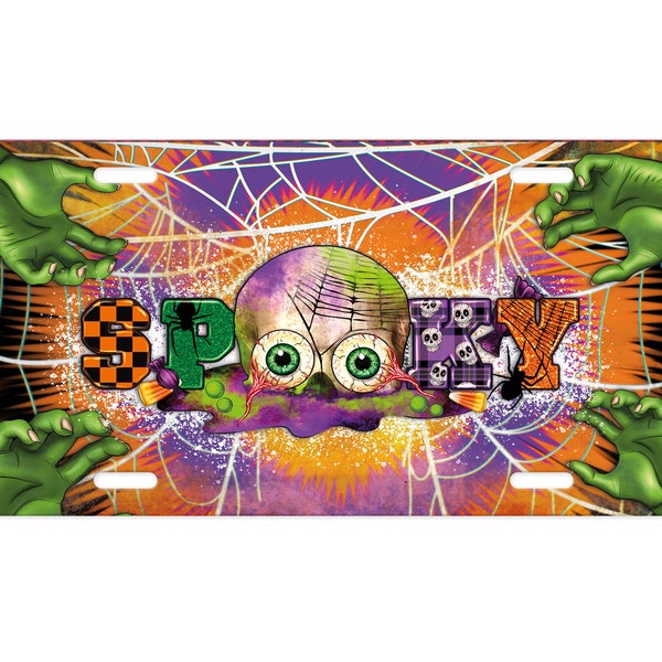 Scary Front License Plate - Etsy