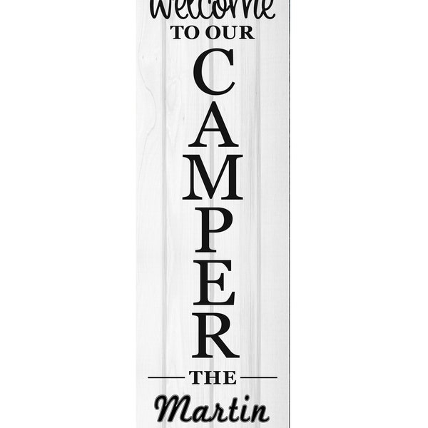 Welcome Tall Camper Sign - Etsy