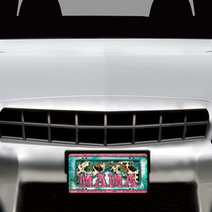 Cowhide Mama Western Aluminum Front License Plate - Etsy