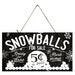 Snowballs for Sale Farmhouse Christmas Printed Handmade Wood Sign - Etsy