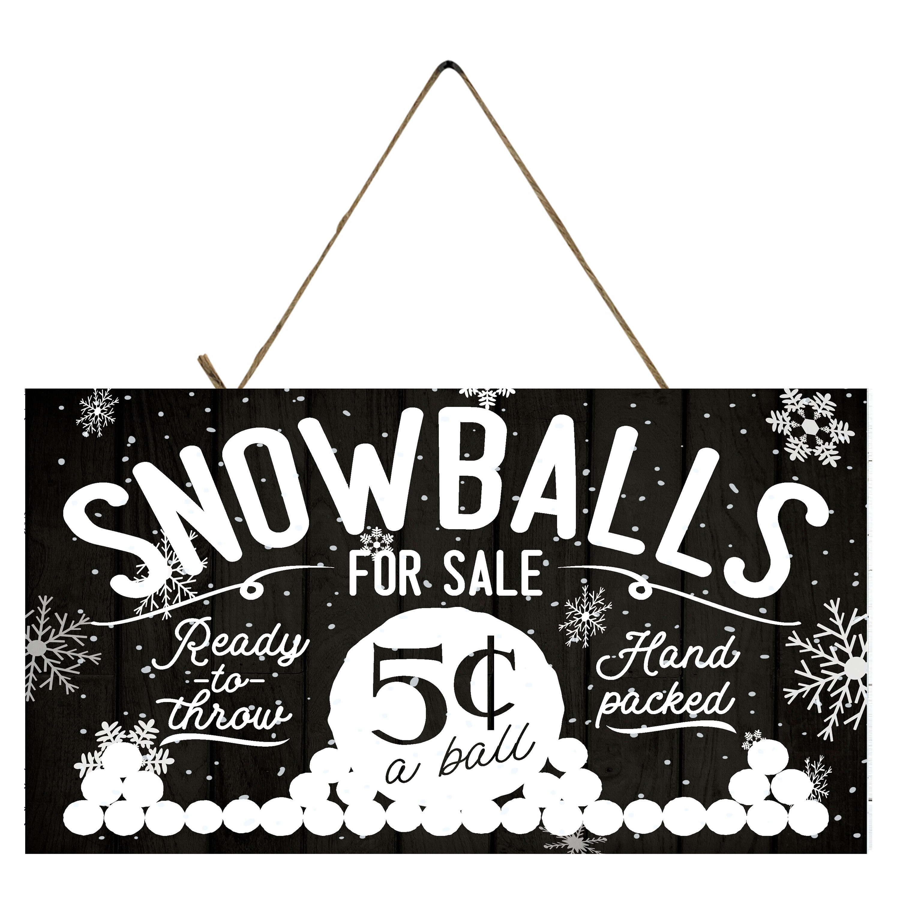 Snowballs for Sale Farmhouse Christmas Printed Handmade Wood - Etsy