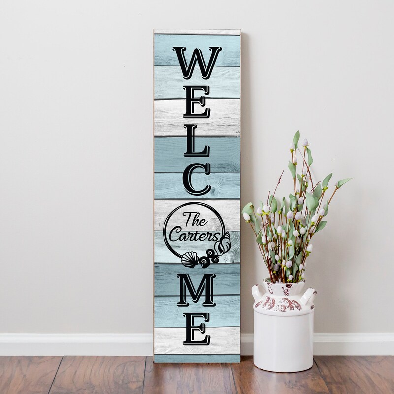 Vertical Welcome Sign - Etsy
